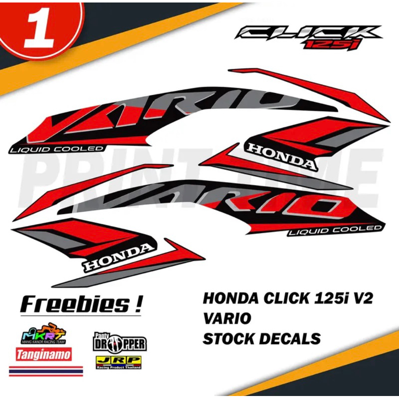 Click Vario 125i Stock Decals | Shopee Philippines