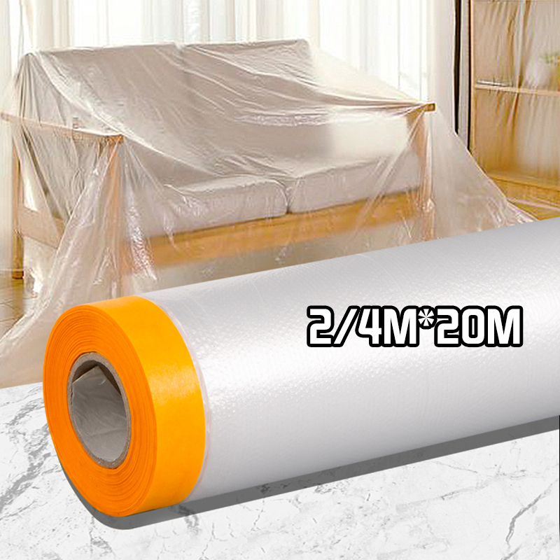 2m*20m/4m*20m Plastic furniture dust cover waterproof bed sofa dust ...