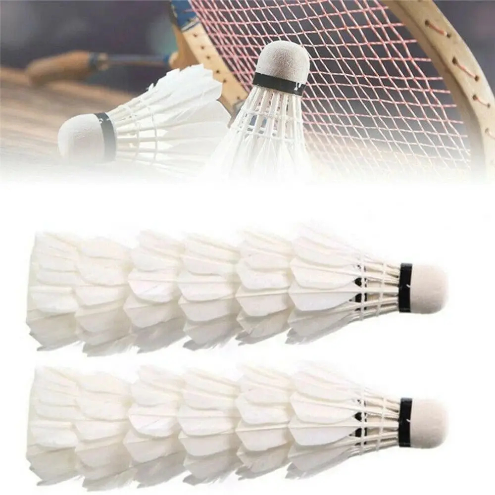 Professional Badminton Balls,White Goose Feather Shuttlecock Stable ...