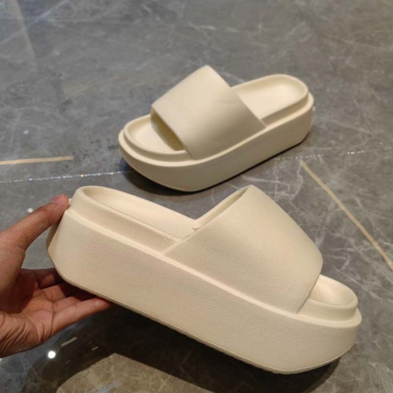Julyya Women's Slippers 7cm Sandals Thick Sole Slippers | Shopee ...
