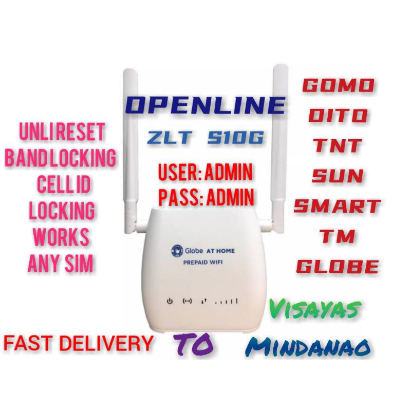 Openline Globe at Home Prepaid WiFi Model ZLT-S10G | Shopee Philippines