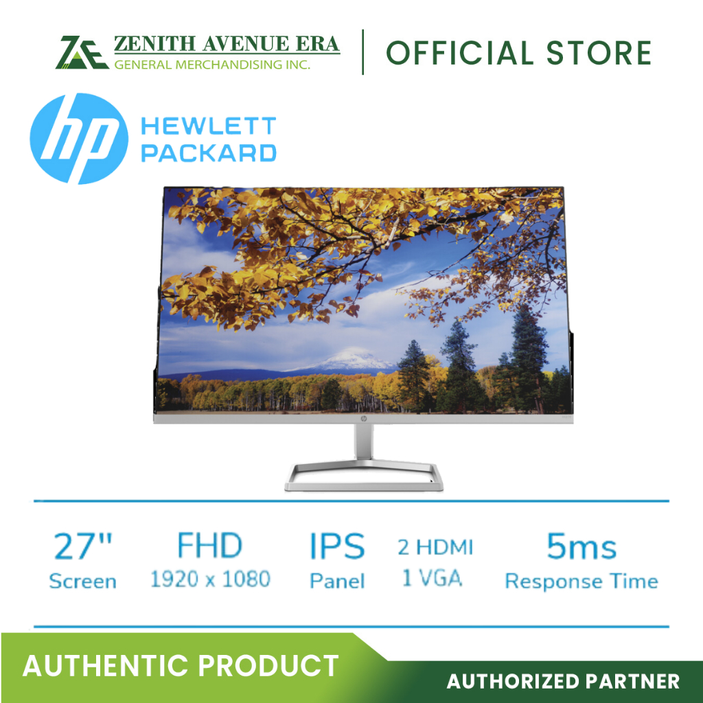 HP M27f 27" IPS FHD 60Hz Black Monitor | Shopee Philippines