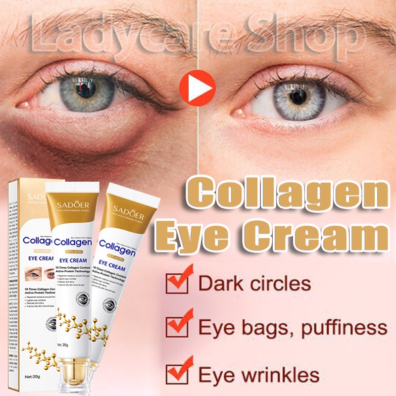 Collagen Eye Cream Eyebags Remover Cream Eye Care For Dark Circles Anti ...
