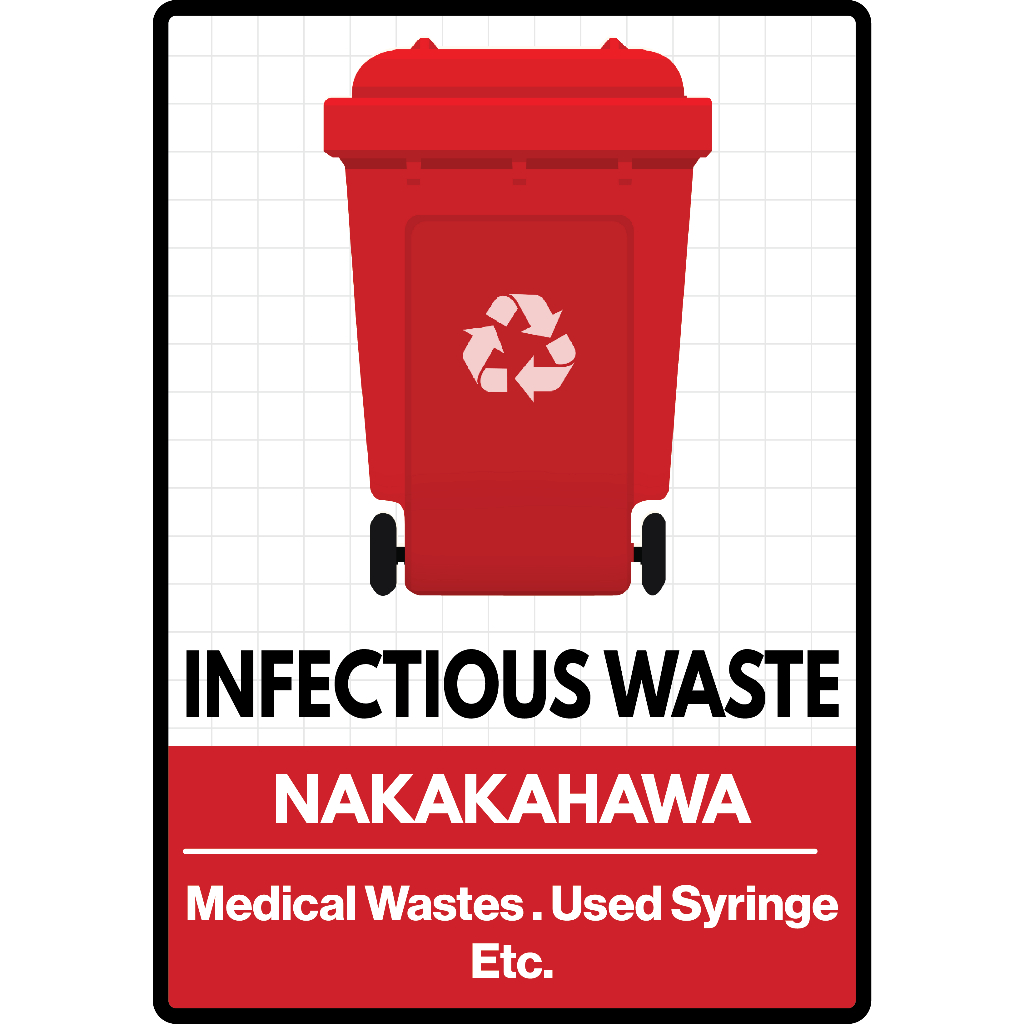 Garbage Bin Labels Waste Management Signs For Household and Business ...