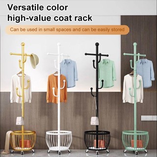 Metal Coat Rack Sabitan ng damit Bedroom Clothes Hanger Rack Bag Rack ...