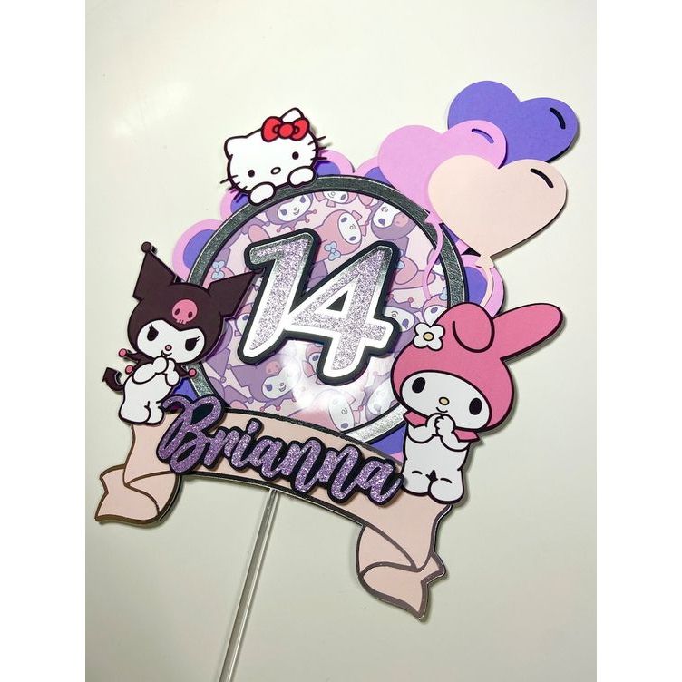 Personalized Kuromi theme cake topper | Shopee Philippines