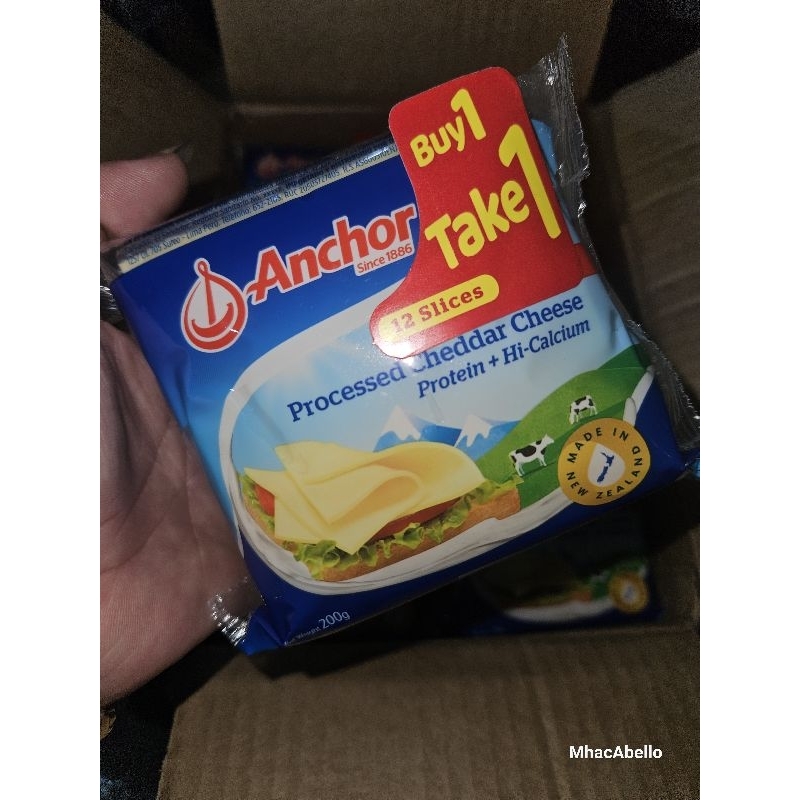 Anchor Cheddar/Kraft slices B1T1 | Shopee Philippines