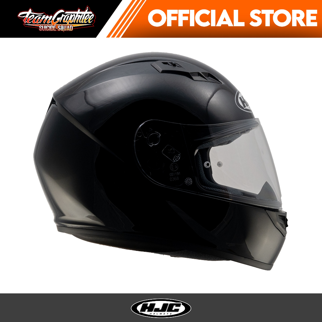 HJC HELMET CS15 GLOSS BLACK with Clear Lens Only | Shopee Philippines