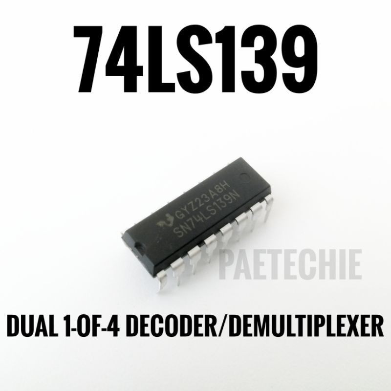 74LS139 74139 SN74LS139N Dual 1-of-4 Decoder/Demultiplexer IC | Shopee ...