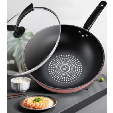 32/34cm Non-stick pan Diamond Frying Pan Kitchen Iron Frying for Gas ...
