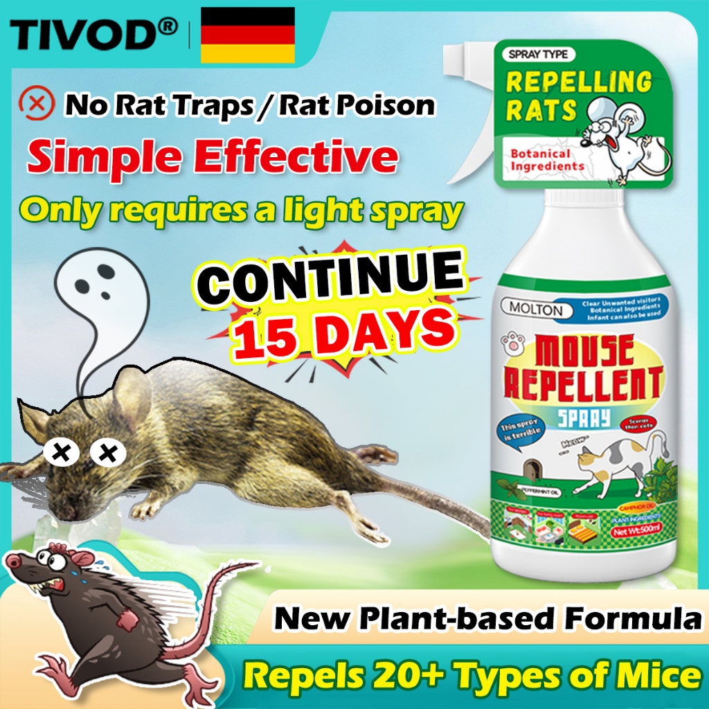 10X Malakas Rat Killer Spray Mouse Repellent 500ml for Rat Cockroaches ...