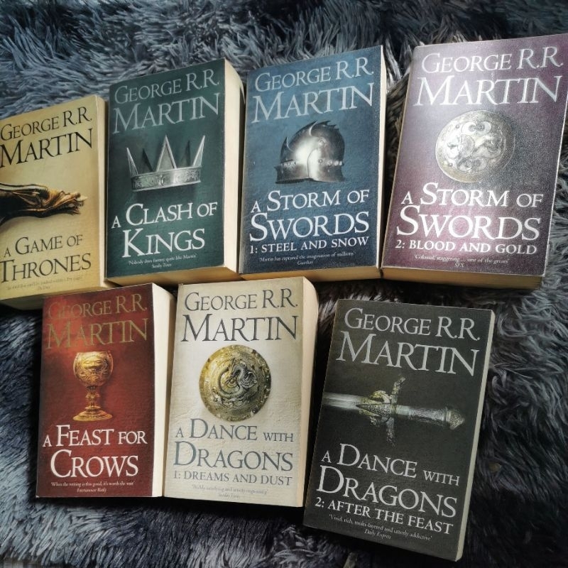 George RR Martin books (Game of Thrones A Song of Fire and Ice Fire and ...
