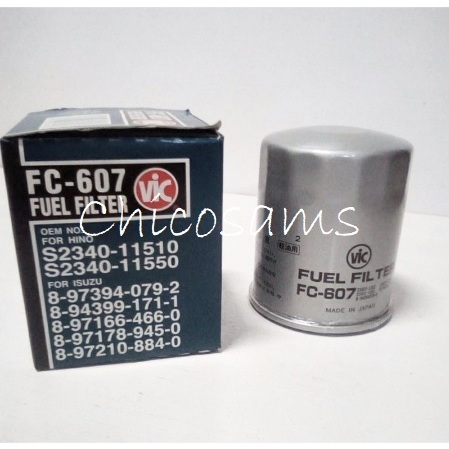 Vic Fuel Filter FC-607 Isuzu Trooper 4Jx1/4Hf1/6He1 (FC607) | Shopee ...