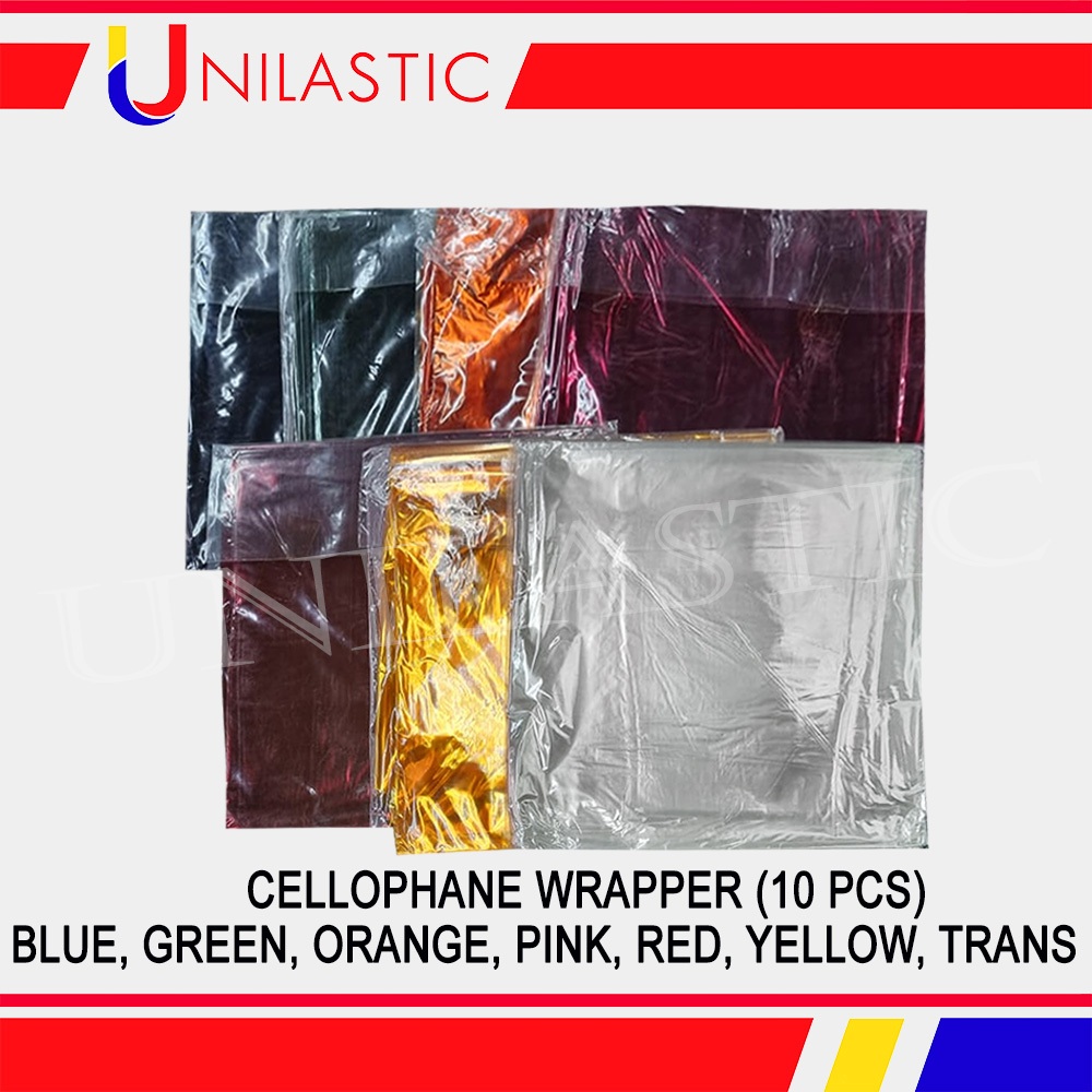 CELLOPHANE (BLUE, GREEN, ORANGE, PINK, RED, YELLOW, TRANS) | Shopee ...