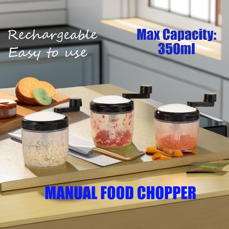 Manual Food Chopper Garlic Crusher Vegetable Chopper Kitchen Gadgets ...