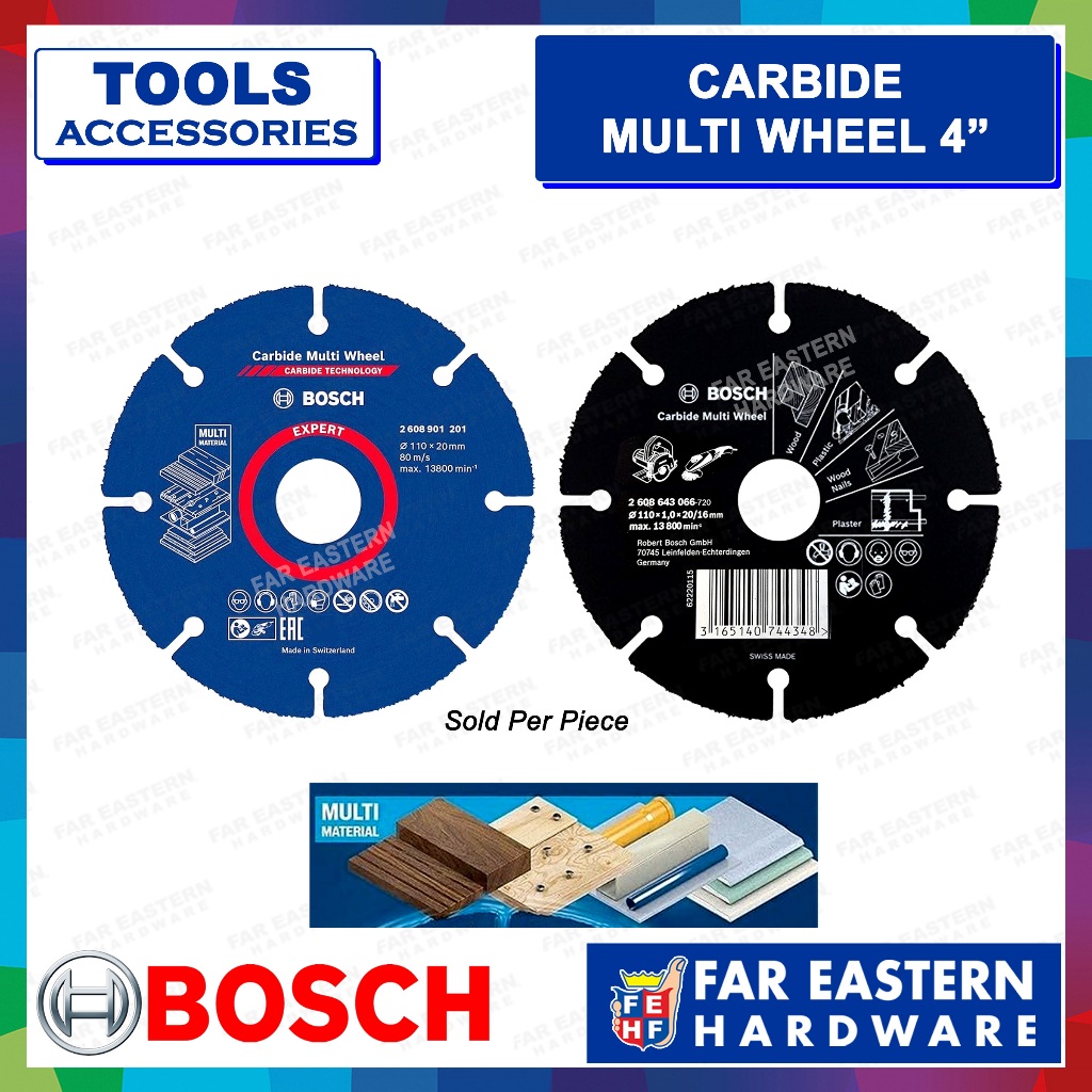 BOSCH Carbide Multi Wheel Cutting Disc 4" RBAC | Shopee Philippines