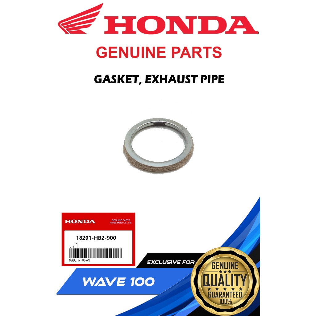 HONDA GENUINE GASKET, EXHAUST PIPE FOR WAVE 100 ( 18291-HB2-900 ) | Shopee Philippines