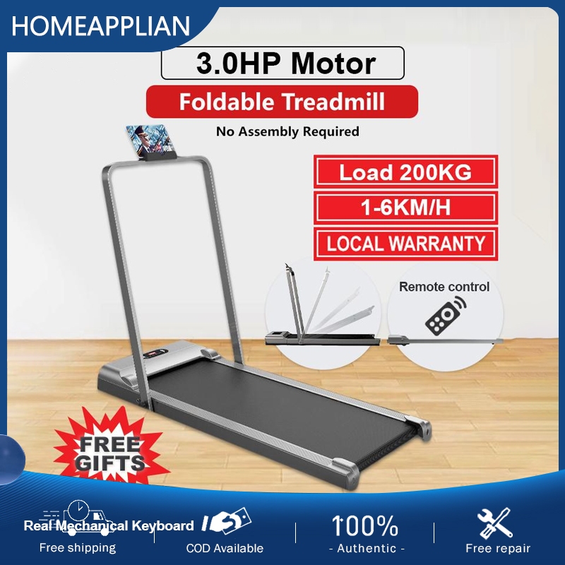 3.0HP Electric Treadmill with Armrests Multi-Program Multi-Countdown ...