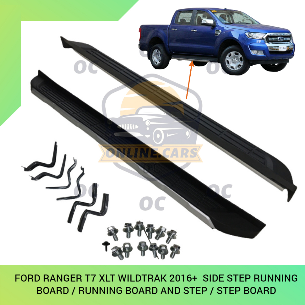 OC FORD RANGER T7 XLT WILDTRAK 2016+ABSPlastic Aluminum Alloy Side Step ...