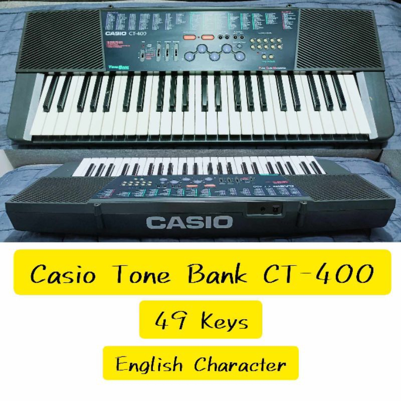 Casio Tone Bank CT-400 (49 Keys) Japan Surplus Keyboard Piano | Shopee ...
