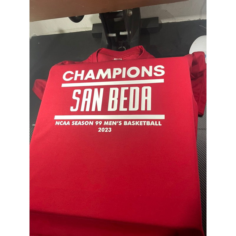 SAN BEDA RedLions CHAMPION SHIRT 2023 | Shopee Philippines