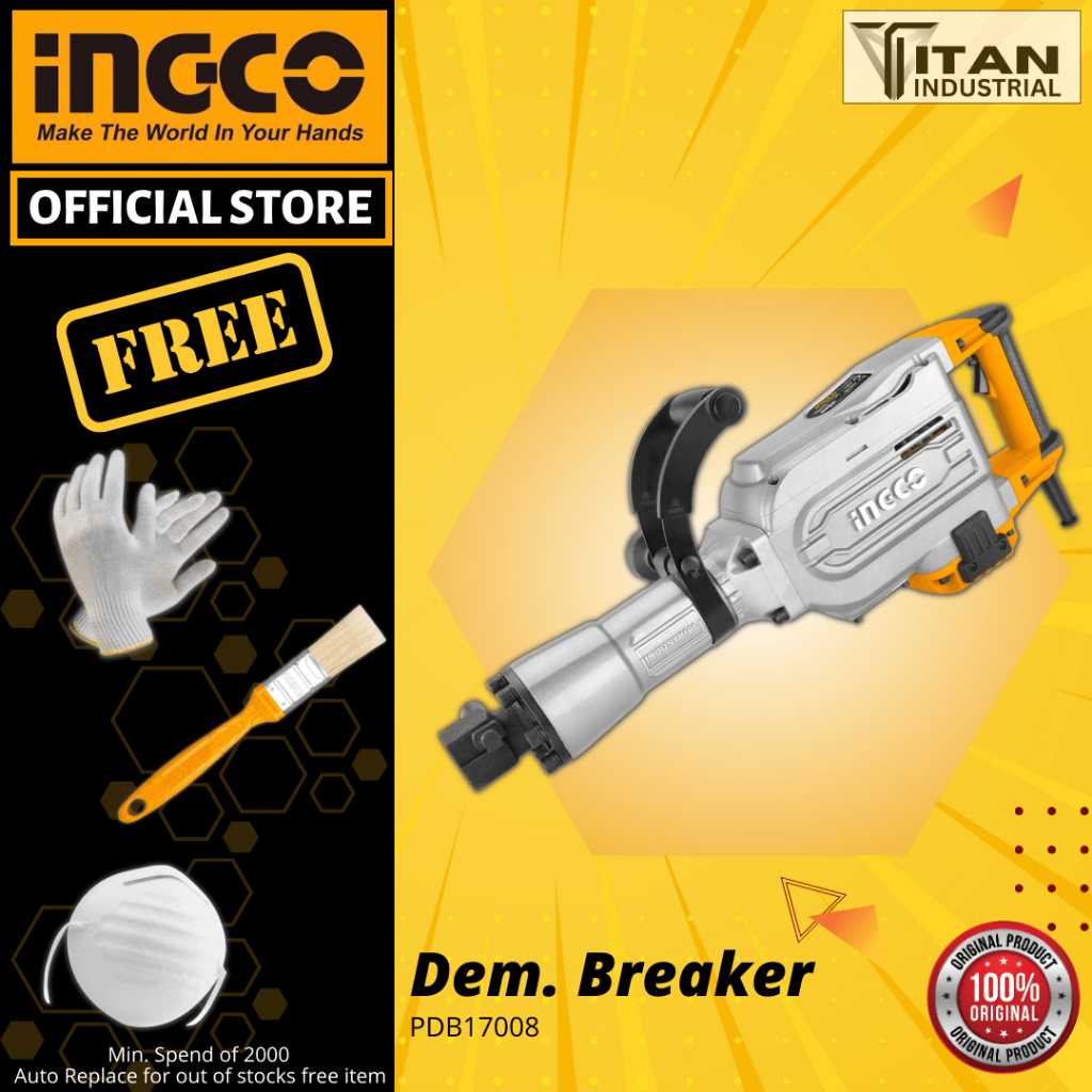 INGCO Demolition Breaker 1700W PDB17008 • Tm ss | Shopee Philippines