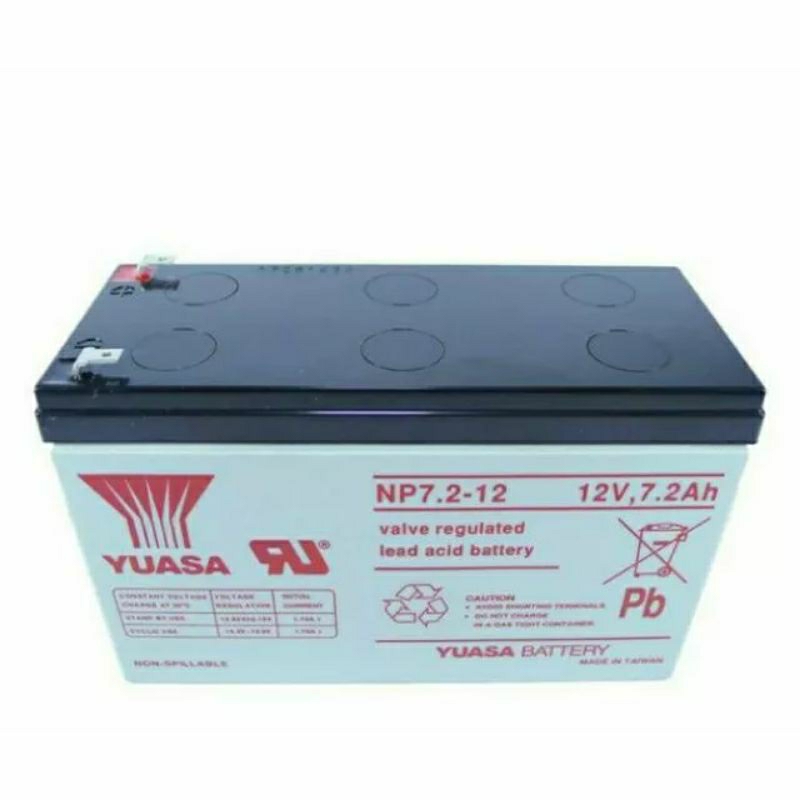 YUASA 12V 7AH NP7.2-12 RE7-12FR VRLA UPS / Solar / eBike #UPS #SOLAR ...