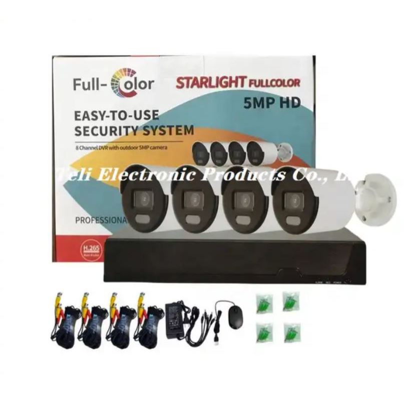 STAR LIGHT 2MP CCTV Camera KIT Full-Color 3K Package UHD DVR CCTV ...