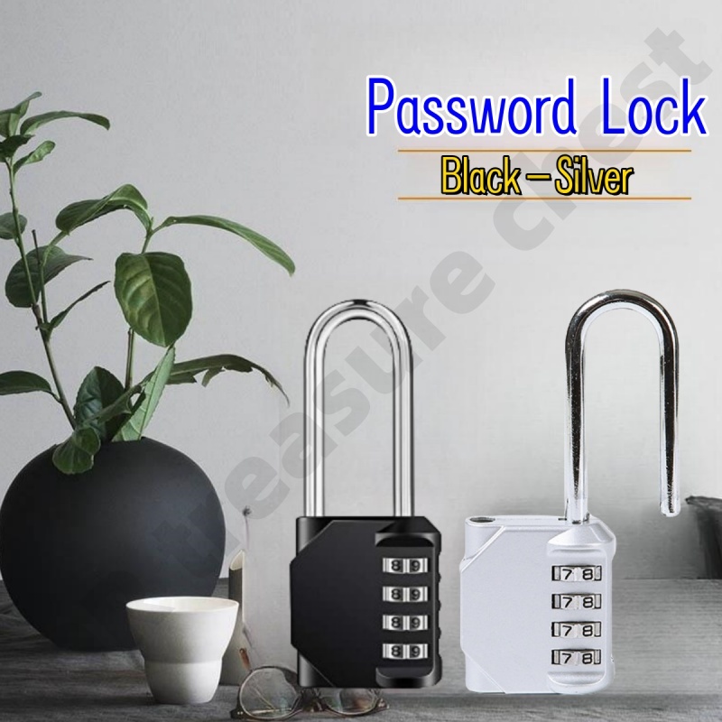 4 Digit Number Combination Padlock/ Long Shackle Padlock /Weather Proof ...