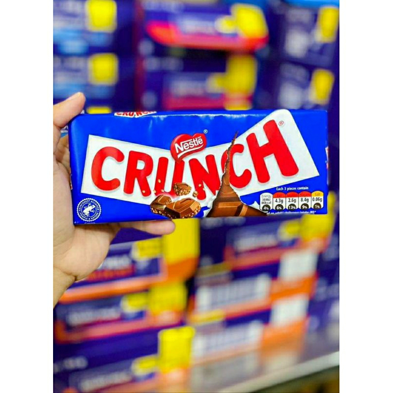NESTLE CRUNCH MILK CHOCOLATE 100GRAMS MADE IN UK | Shopee Philippines