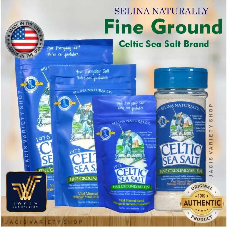 Celtic Sea Salt Selina Naturally Fine Ground jacisvarietyshop | Shopee ...