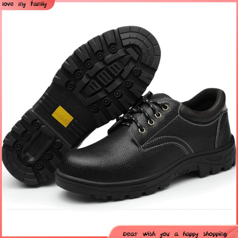 Steel Toe Men's and Women's Safety Shoes Waterproof Work Anti-Smash Toe ...