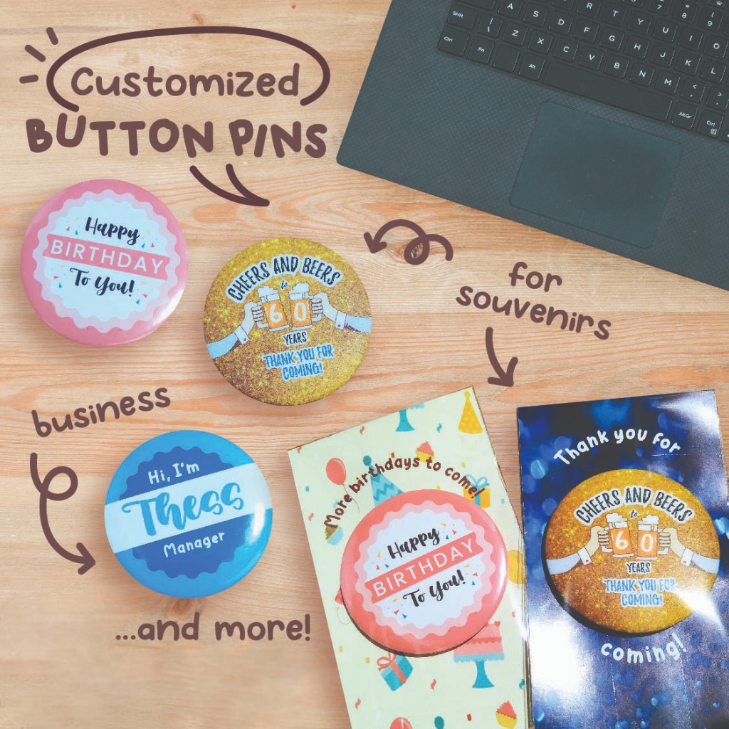 Customized Button Pins | 1.75" | Glossy | Shopee Philippines