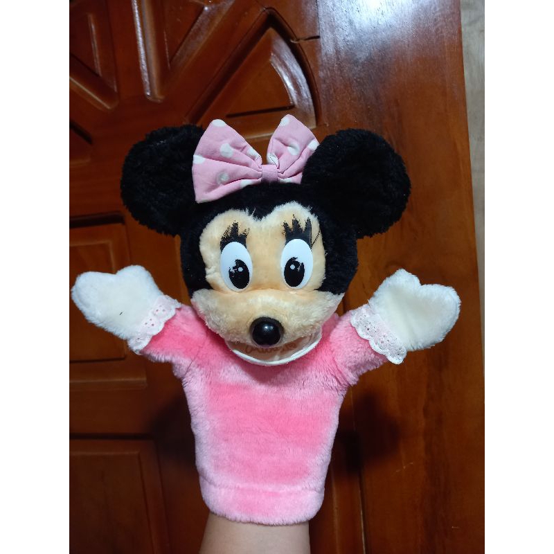 Character Hand puppets preloved minnie moomin bart pluto bob the ...