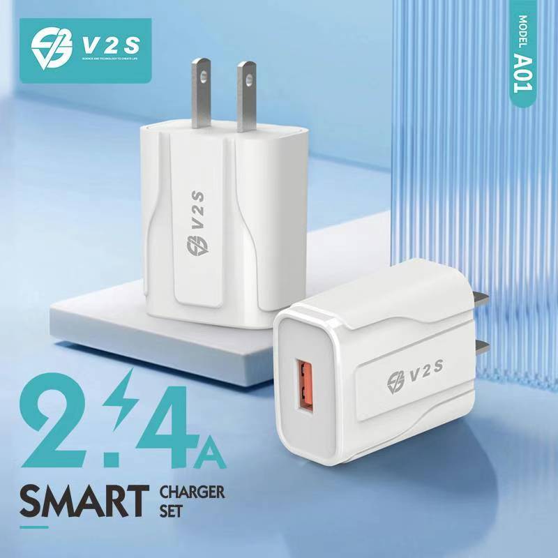 V2S A01 Smart Set Quick Charging Charger Adaptor With 1 Meter Fast ...