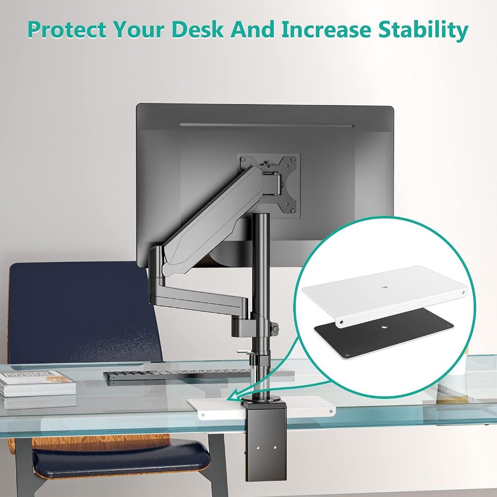 Steel Monitor Mount Reinforcement Plate for Fragile Tabletop, Steel ...