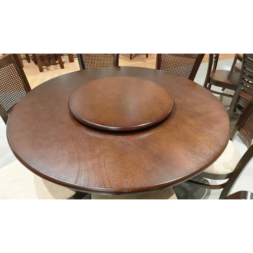 Brand new original round dining table set with 6 seater | Shopee ...