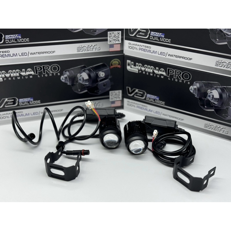 LUMINA PRO MINI DRIVING LIGHT v3 ( PREMIUM )( YELLOW / WHITE ) | Shopee ...