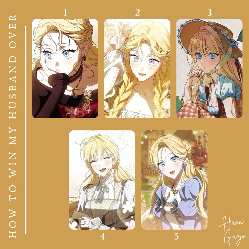 How to Win My Husband Over Ruby And Iske Manhwa Laminated Photocard Set ...