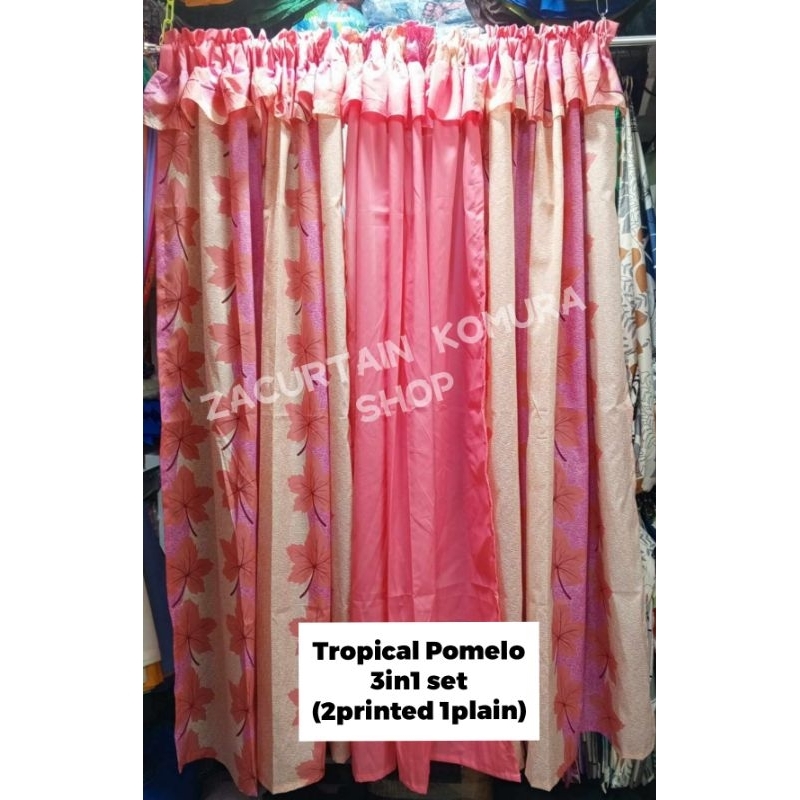 Peach Pomelo Curtain color window lababo curtain | Shopee Philippines