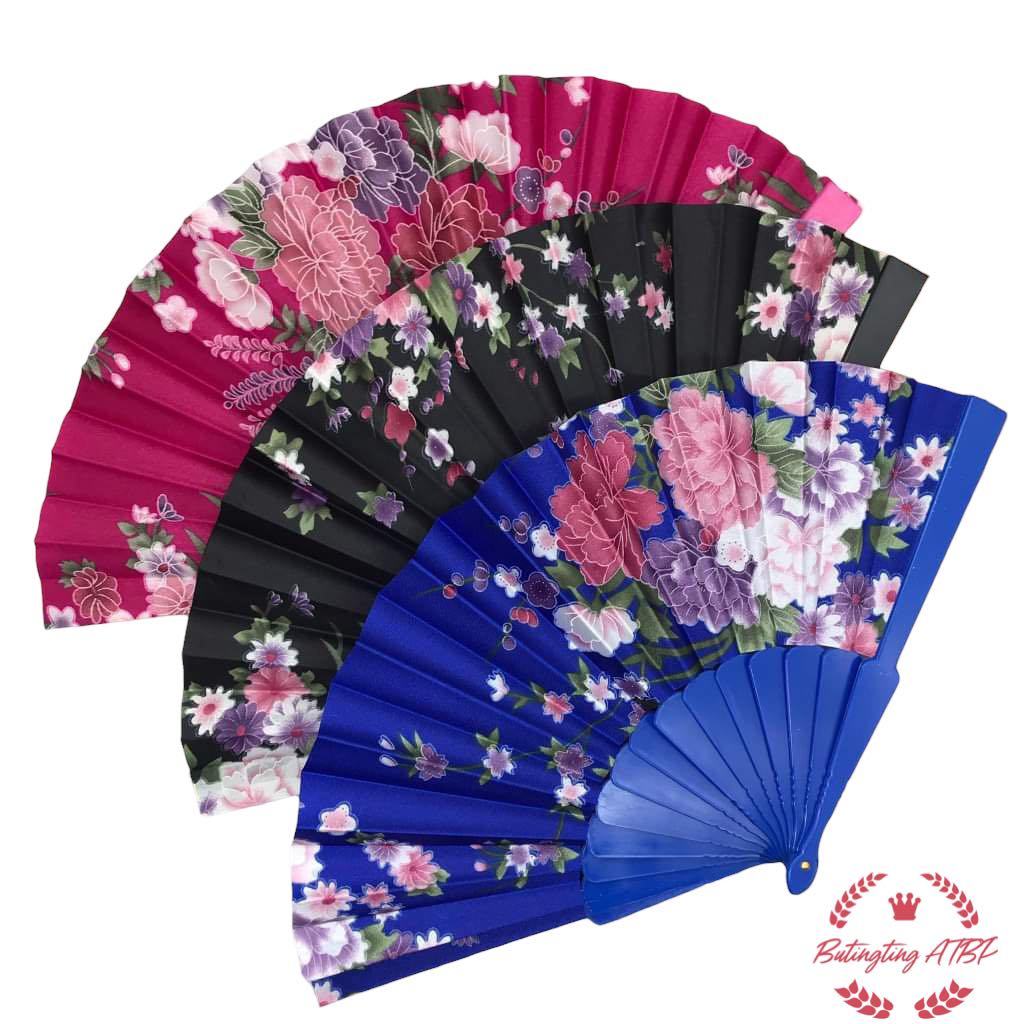 【BTT】Folding hand held flower vintage design fan | Shopee Philippines