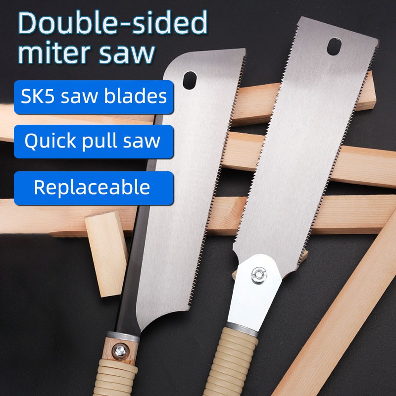 Double Blade Saw Wood Handle Saw Japanese Ryoba Pull Saw Japanese Saw ...