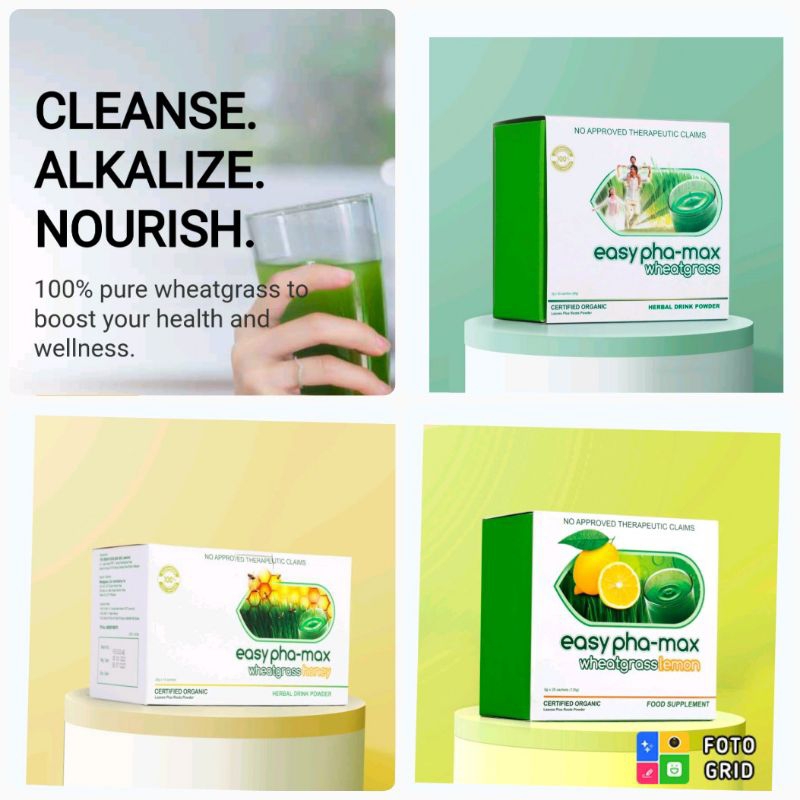 Easy Pha Max Wheatgrass,100%Pure,Clean,Alkalize and Norish!The ...