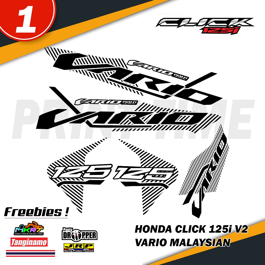 Honda Click v2 Vario Malaysian Decals | Shopee Philippines