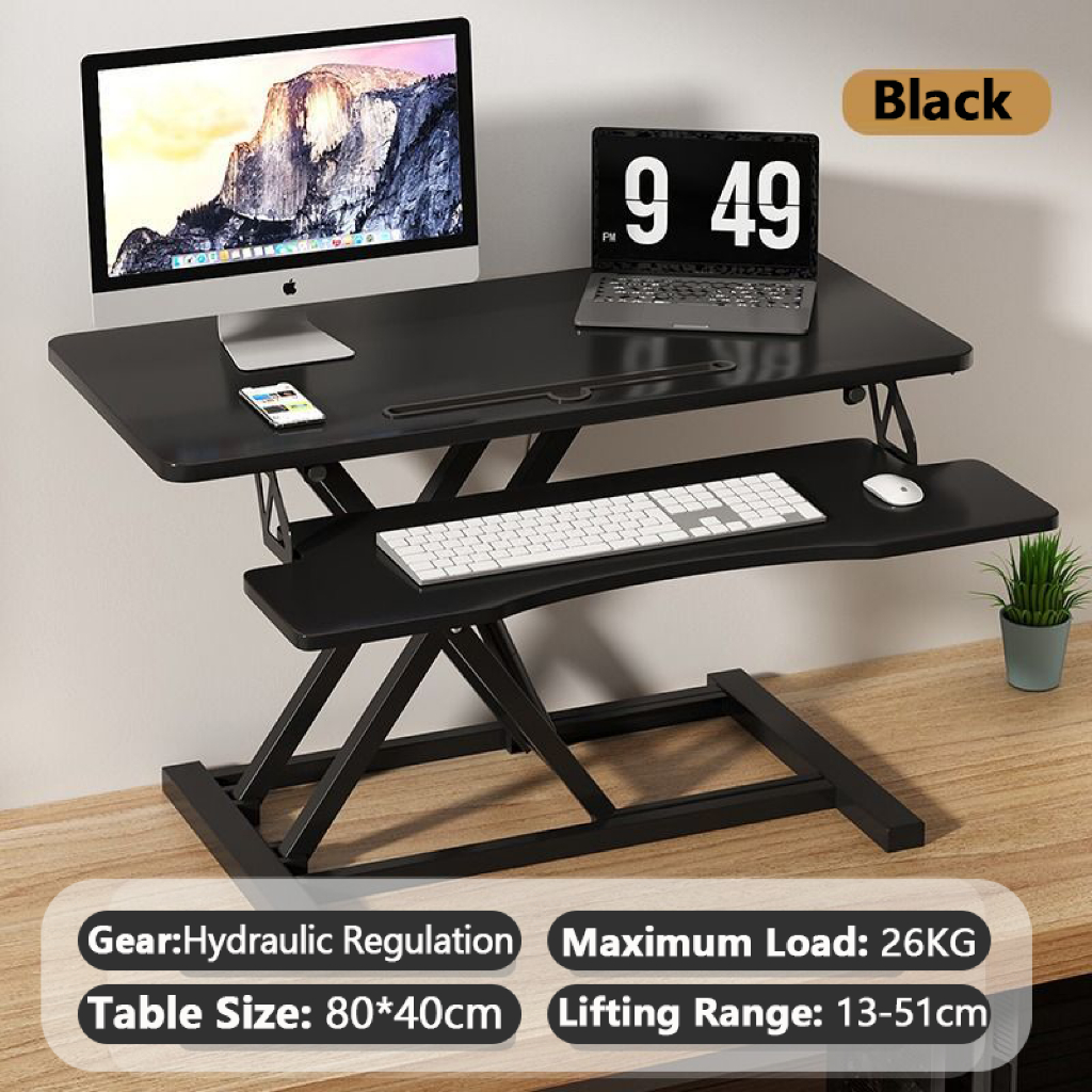 Single and double level convenient adjustable height 32" standing home ...