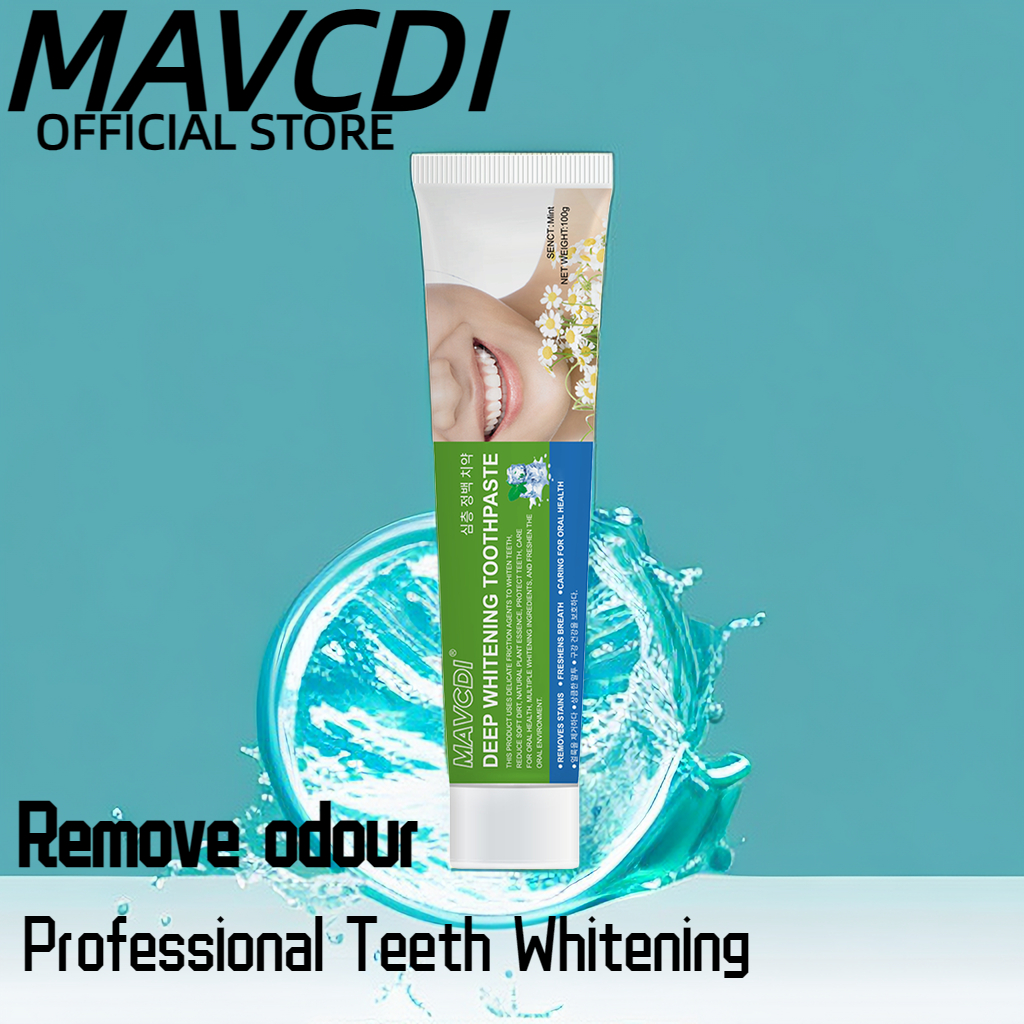 MAVCDI Whitening Toothpaste Remove Plaque, Stains, Bad Breath, White ...