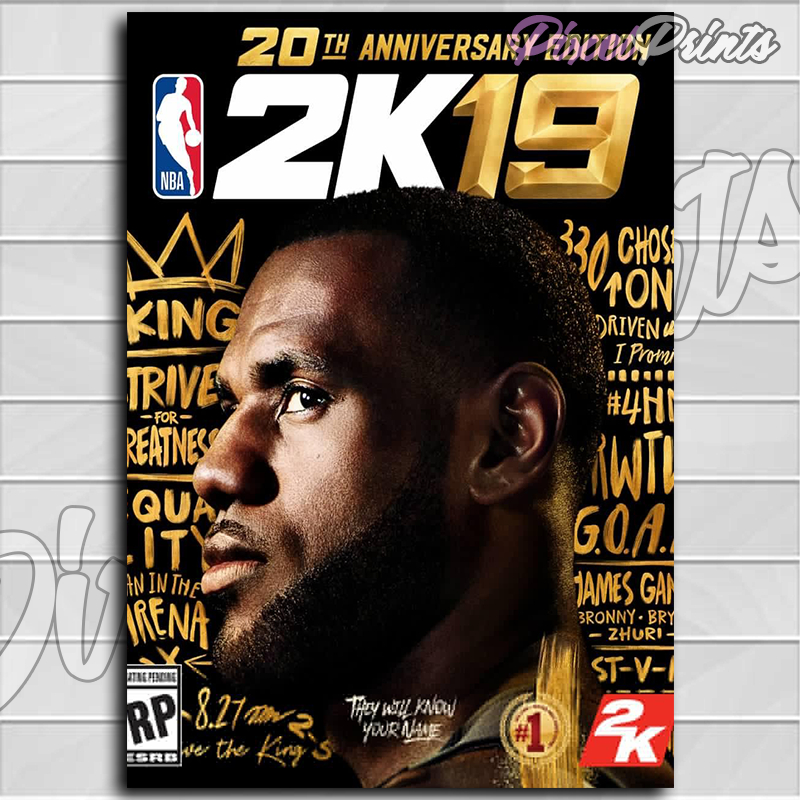 NBA Game Posters PS4 Posters PS5 Wall Decoration / Laminated Posters ...