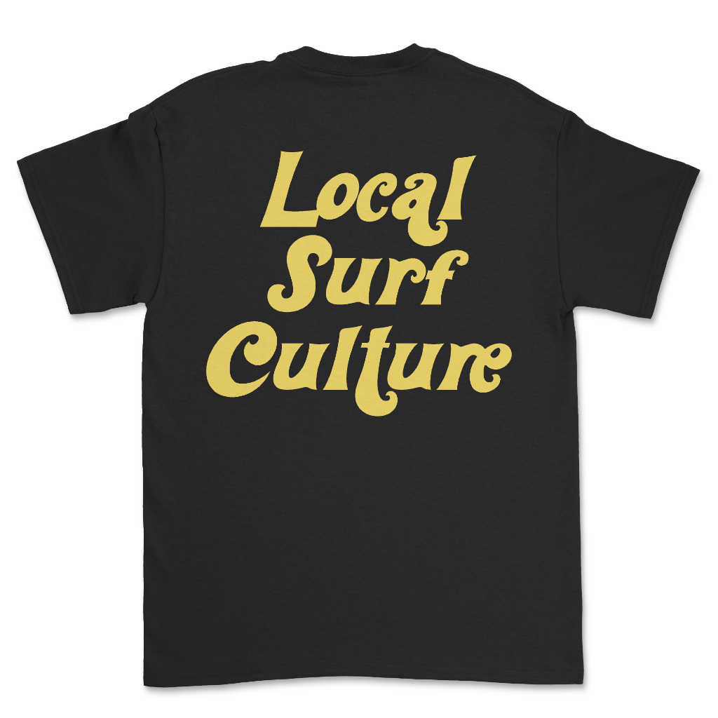Local Surf Culture Tee (Yellow Print) | Shopee Philippines