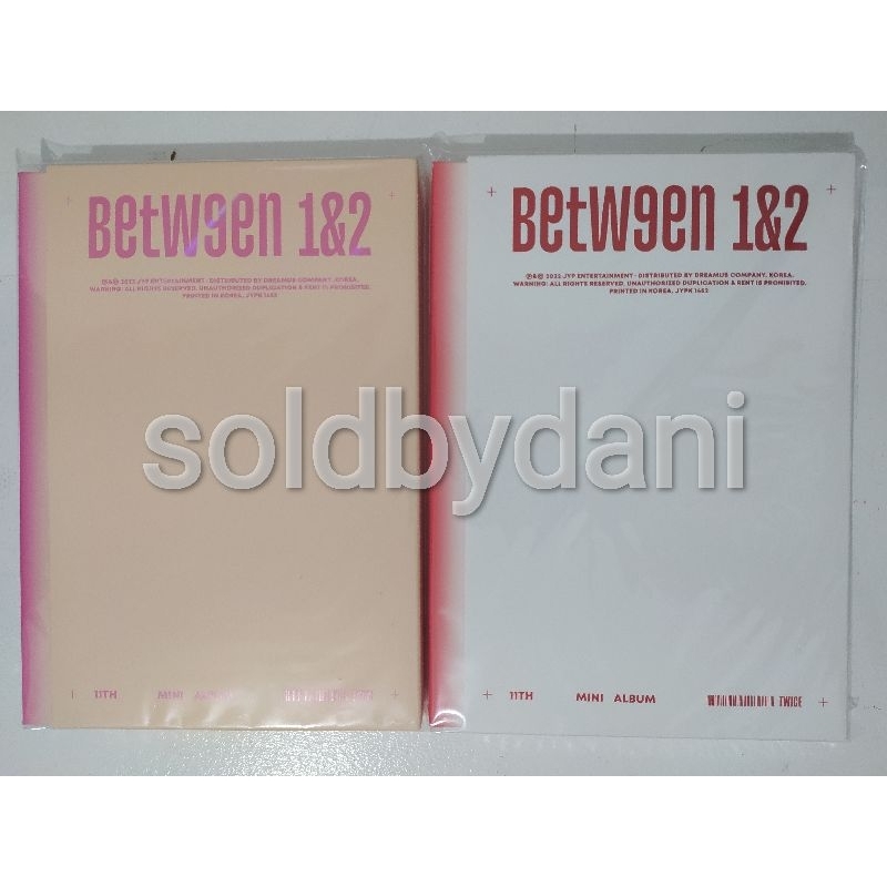 TWICE Between 1&2 Album Unsealed (complete inclusions w/o PC) | Shopee ...