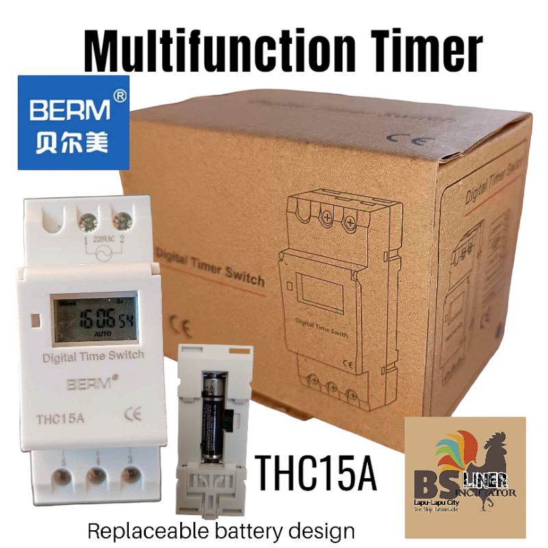 (BERM)THC15A Electronic Digital Timer Switch Relay Control 220V for INCUBATOR and many more ...